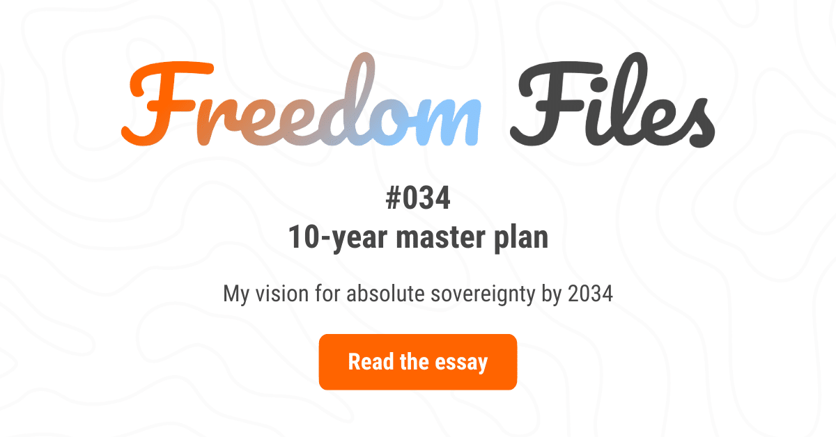 10-year master plan: My vision for absolute sovereignty by 2034 ...